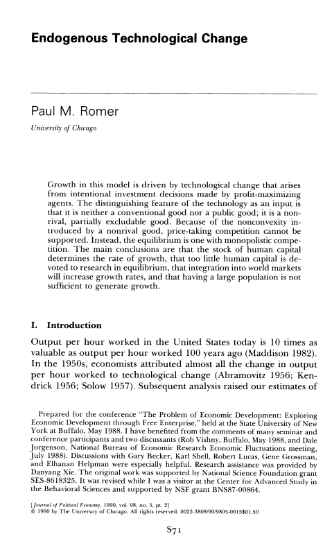 The Romer Model turns 25 – Digitopoly